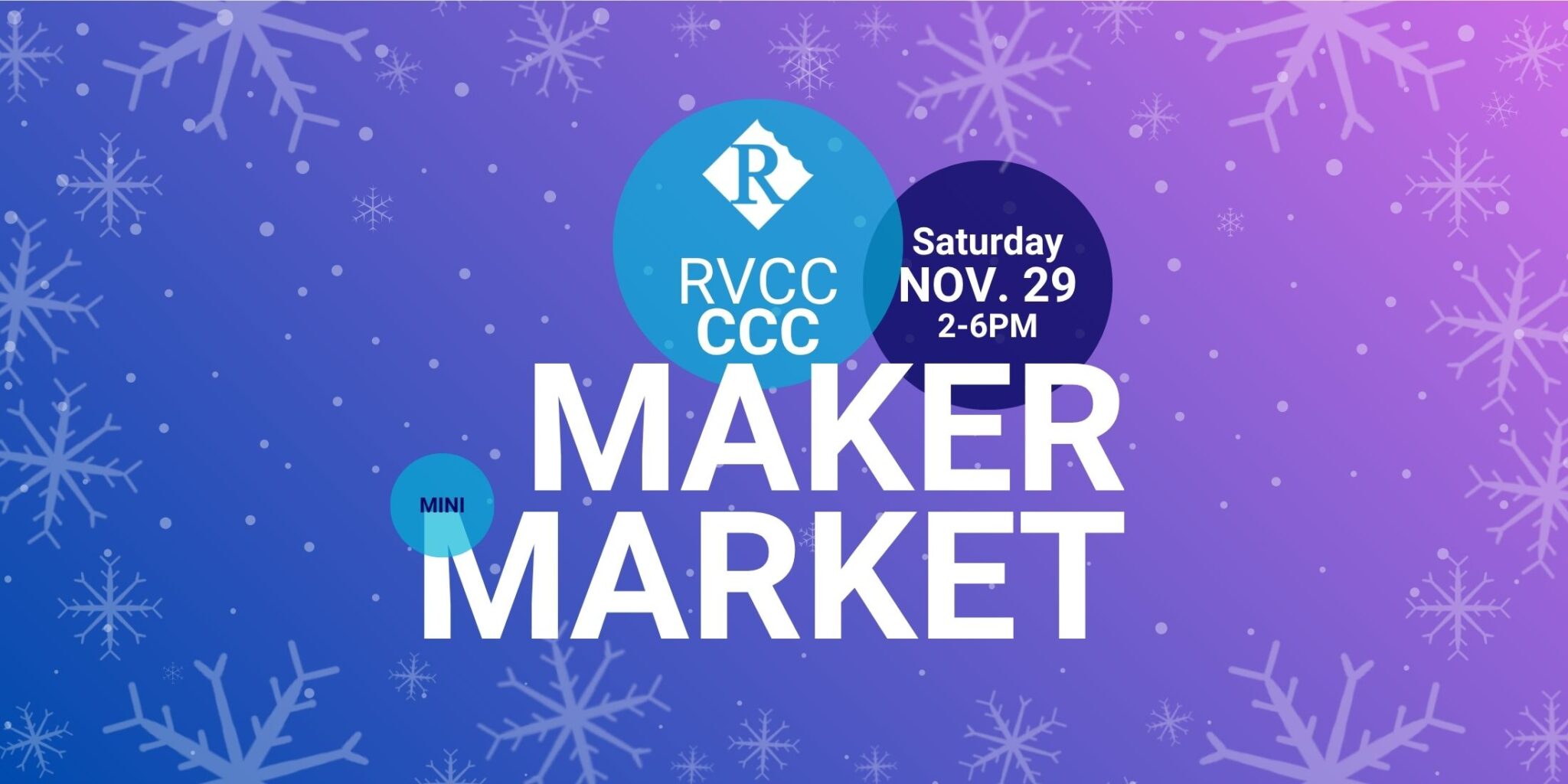 Nov. 29: Maker Mini Market - Riverview Community Centre